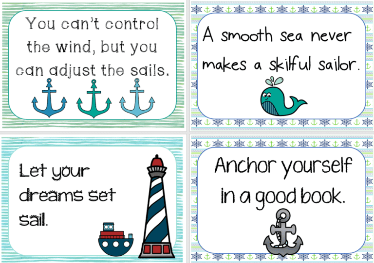 Nautical Quotes Posters - My Klaskamer