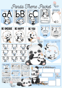 Panda Classroom Theme - My Klaskamer