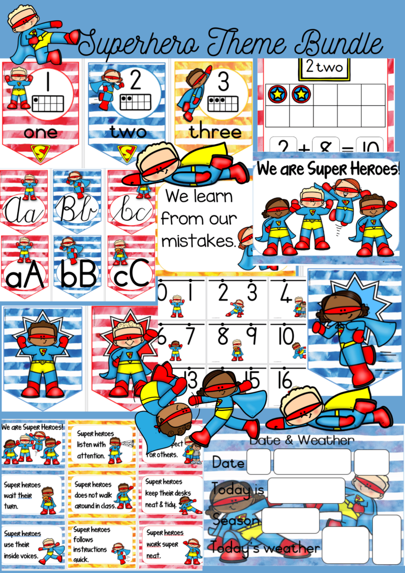 Superhero Classroom Theme - My Klaskamer
