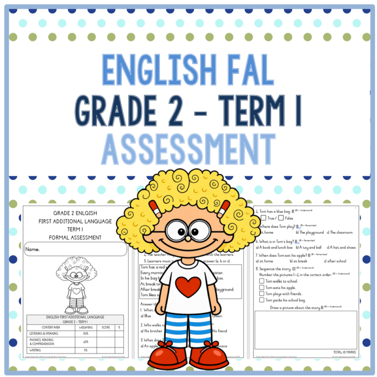 (2026) Grade 2 English FAL Term 1 ASSESSMENT - My Klaskamer