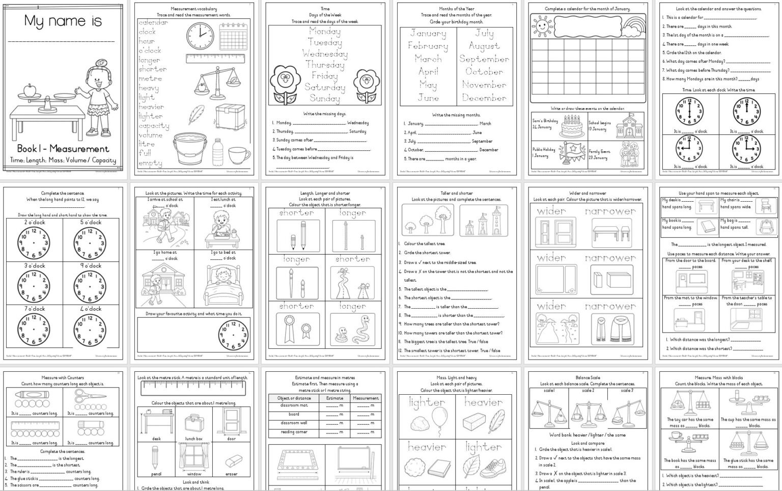 Grade 2 Measurement - Book 1 - My Klaskamer