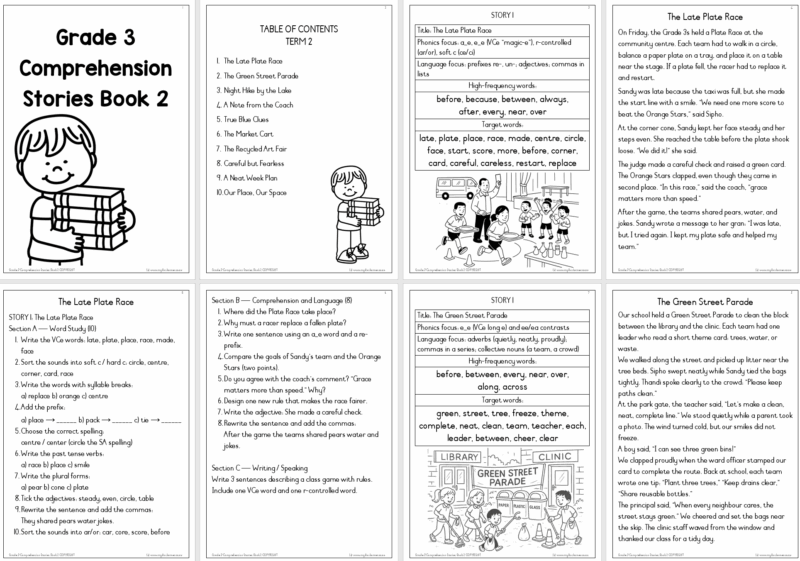 Grade 3 Comprehension Stories Book 2 - My Klaskamer